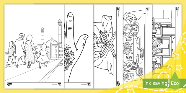 Ramadan and Eid Colouring Sheets (teacher made)