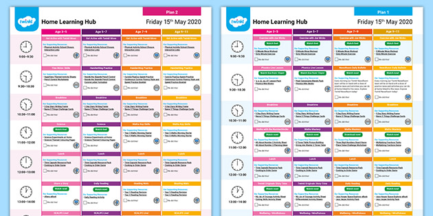 Home Learning Daily Plan Friday 15th May (teacher made)