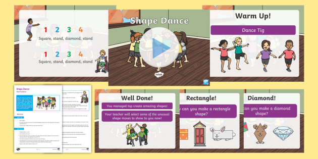 Shape Dance Lesson Adult Guidance and PowerPoint Pack