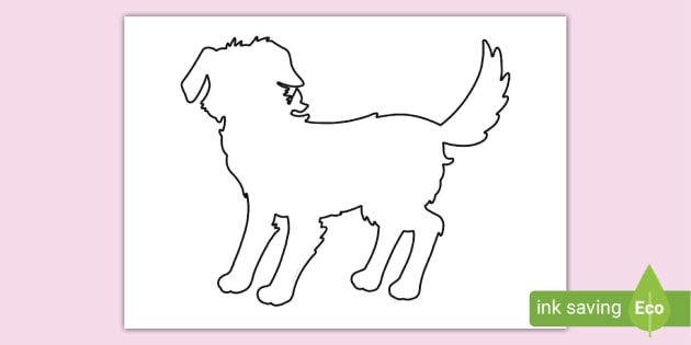 Dog Outline Cut-Out (teacher made)
