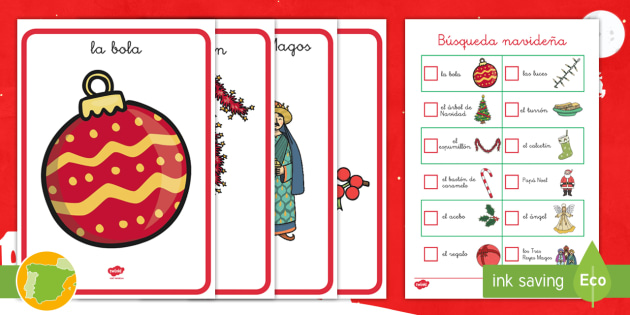 Fichas de actividad: Búsqueda navideña (teacher made)