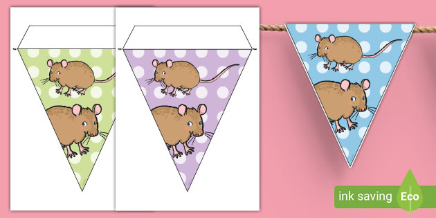 Mouse Theme Display Bunting