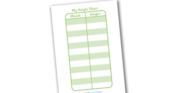 FREE! - 👉 Individual Child's Height Chart (teacher made)