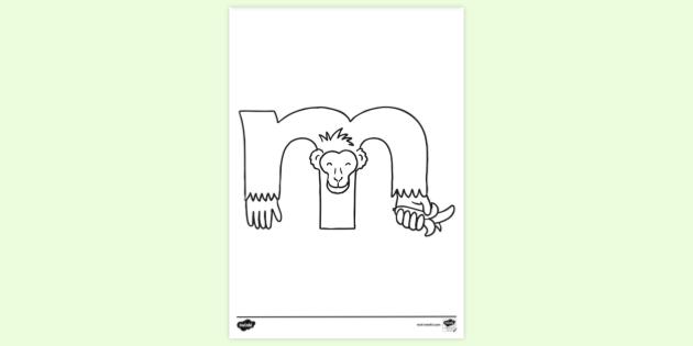 FREE! - M Colouring | Colouring Sheets (teacher made)