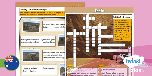 Year 4 Science Interactive PDF Rocks (teacher made)