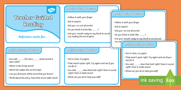 Teacher Guided Reading Reference Notes (teacher made)