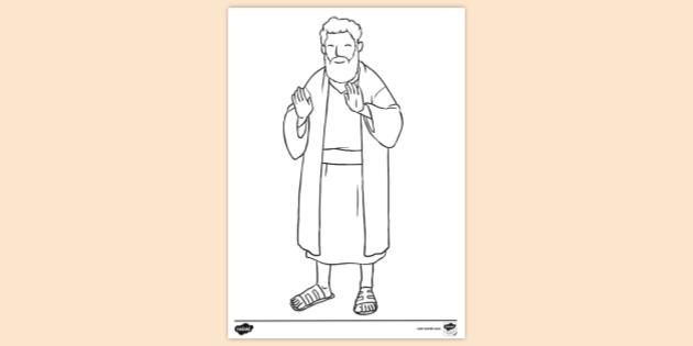 FREE! - Zacharias Colouring Sheet | Colouring Sheets