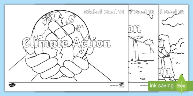 All About Global Goals Climate Action Colouring Activity All About Global Goals Climate Action Colouring Activity