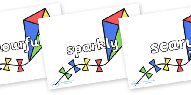 Wow Words on Kites (teacher made)