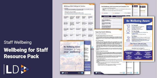 Wellbeing for Teachers Resource Pack (teacher made)