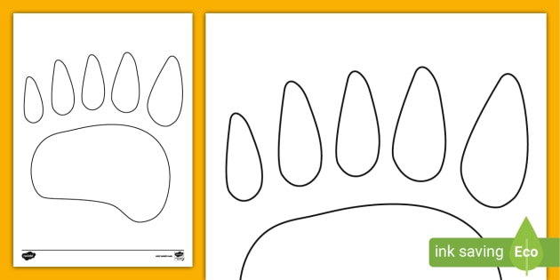 FREE! - Bear Claw Colouring Sheet | Activity | Twinkl
