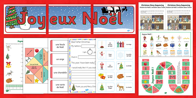 Fun French Christmas Activities for Kids - Pack to Download