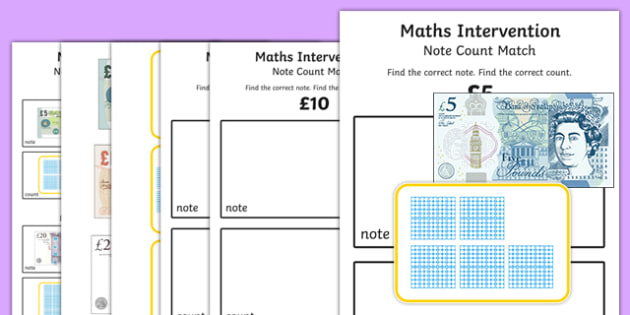 Maths Intervention Note Match Counting