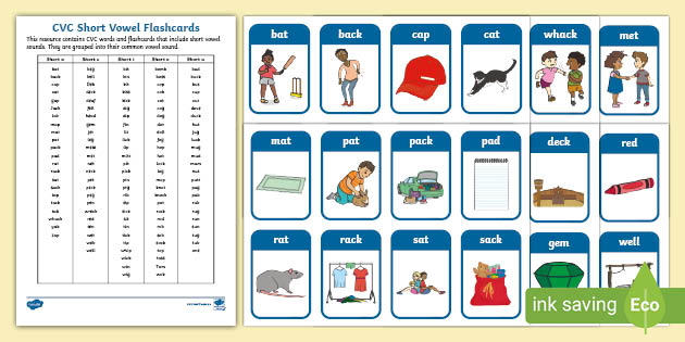 Phonics Short Vowels | twinkl.com.au