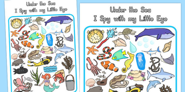 Under the Sea Theme I Spy With My Little Eye Activity - australia