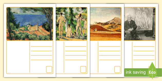 FREE! - Paul Cezanne Postcards (teacher made)