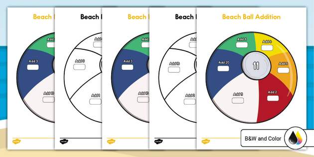 Beach Ball Addition Activity (teacher made)