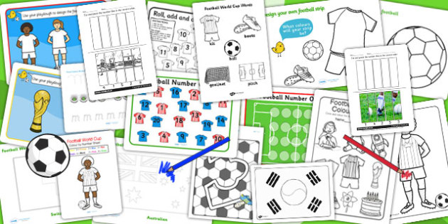 Football World Cup Fine Motor Skills Pack (teacher made)