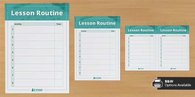 Lesson Routine Poster | Beyond (teacher made)