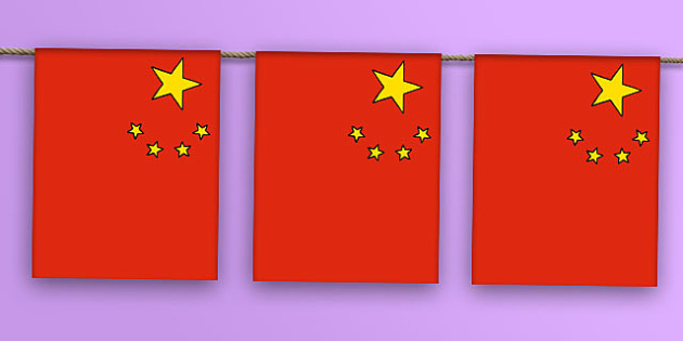 China Flag Bunting