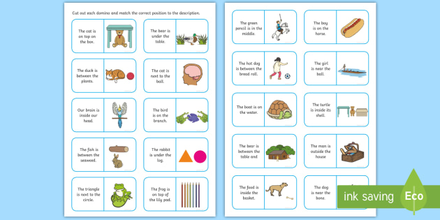 Foundation Position Dominoes (teacher made)