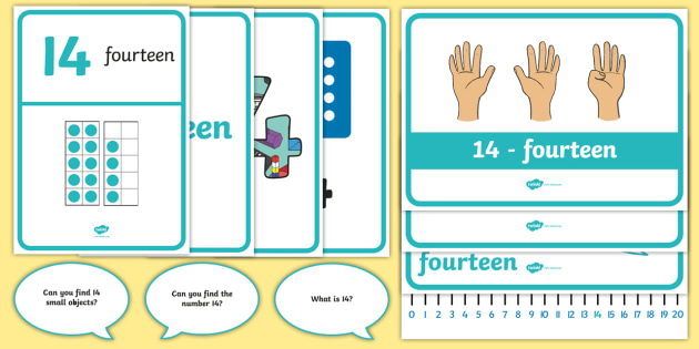 All About Number 14 Display Pack (teacher made)