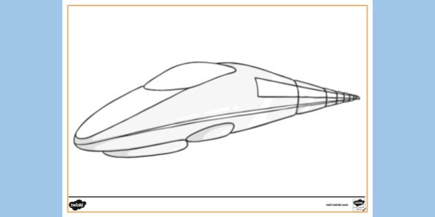 FREE! - Streamlined Colouring Sheet - Colouring Resource - Twinkl