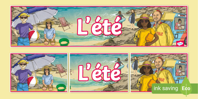 👉 French Summer Display Banner - Languages - French - KS2 - Twinkl