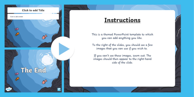 FREE! - Fish PowerPoint Template Background (teacher made)