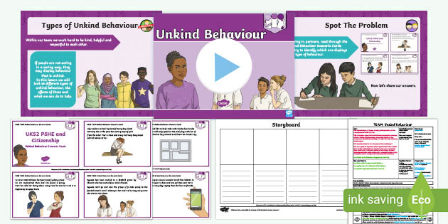 PSHE and Citizenship TEAM | Unkind Behaviour KS2 Lesson Pack