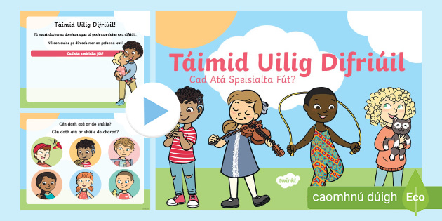 We Are All Different What Makes You Special PowerPoint Gaeilge