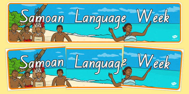 Samoan Language Week Display Banner (teacher made)