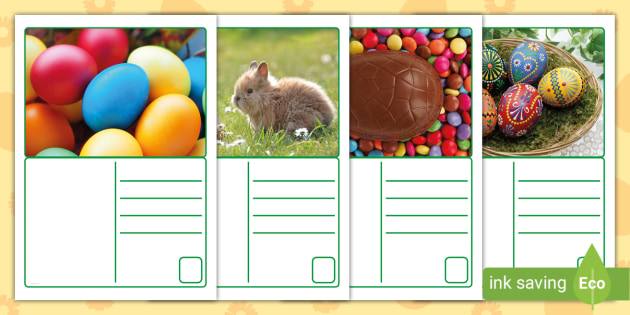 FREE! - Easter Themed Picture Postcards (teacher made)
