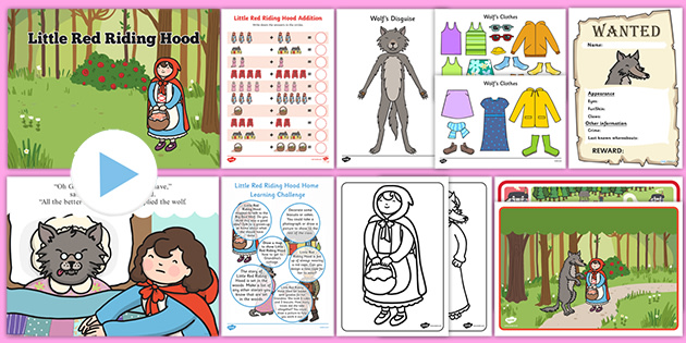 Share a Story - Little Red Riding Hood Story Pack School Closure Pack ...