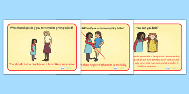 What To Do If You See Bullying Display Posters - what to do, bully ...