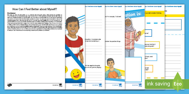 How Can I Feel Better about Myself? Worksheet (teacher made)