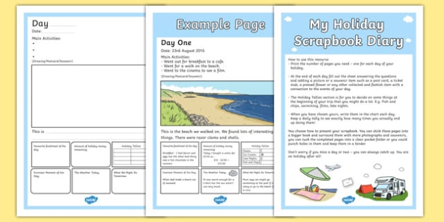 Holiday Scrapbook Diary