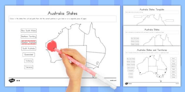Australian States and Territories Activity - australia, states