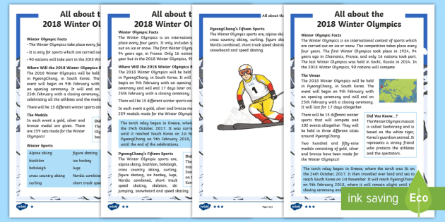 Practicing Superlatives During The Olympics Sprout English