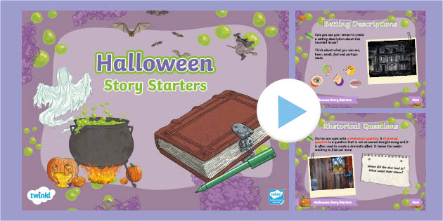 KS2 Halloween Story Starters PowerPoint