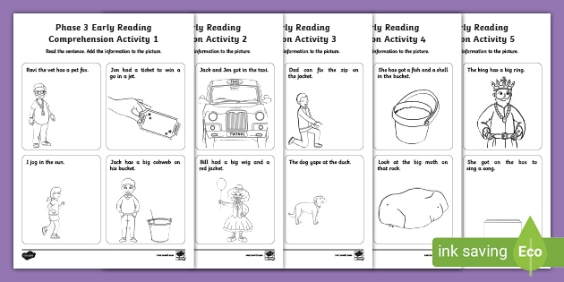 Phase 3 EYFS Reading Comprehensions Set 1