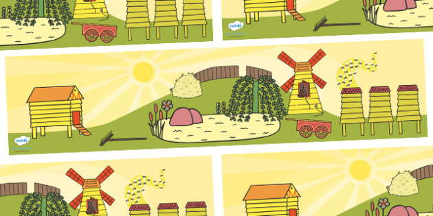 Small World Background to Support Teaching on Rosie's Walk