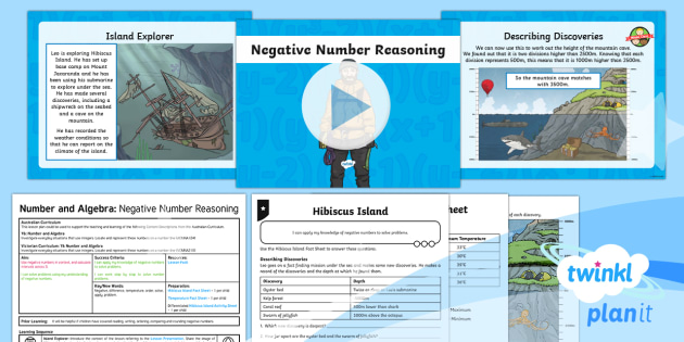 * NEW * PlanIt Mathematics Y6 Number and Algebra Negative Numbers (4 ...