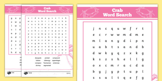 Australian Animals Years 3-6 Crab Differentiated Cloze Passage Worksheet