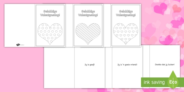 Goedheid Boodskappe Valentynsdag Kaartjies (teacher made)