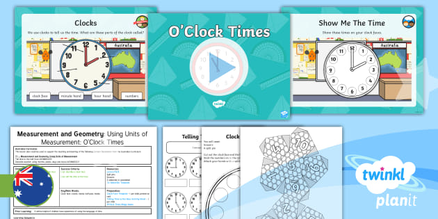 Year 1 Telling Time Australia Lesson Pack | Twinkl PlanIt
