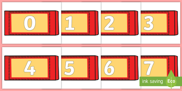 Numbers 0-31 on Chinese Money Wallets