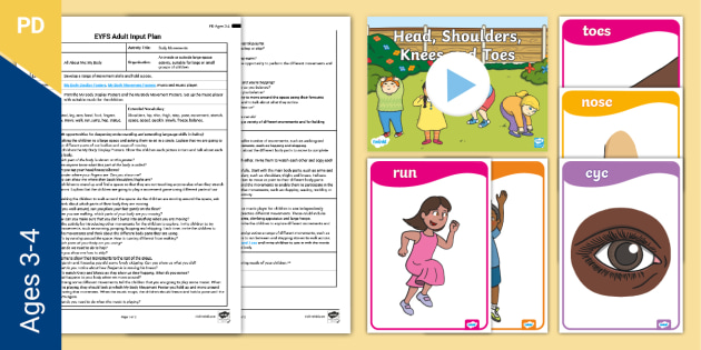 EYFS Body Movements Adult Input Plan and Resource Pack
