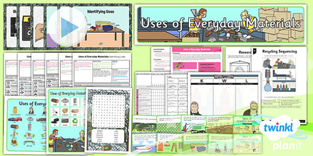 Science: Uses of Everyday Materials Year 2 Unit Pack