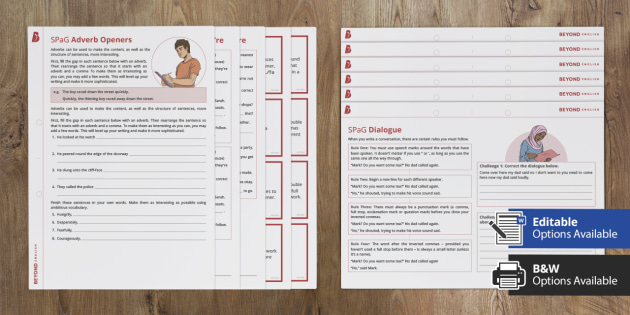 SPaG Activities | Activity Pack 1 | KS3 English | Beyond